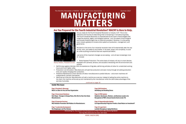 Manufacturing Matters - Summer 2017 - MACNY